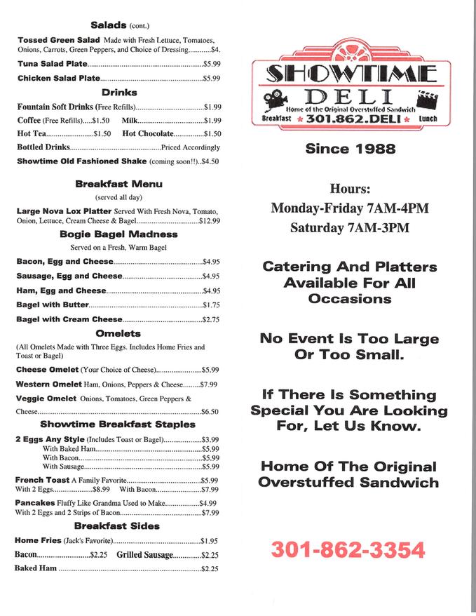 Sip and Bite Encounters with Lynne O’Meara: Showtime Deli - The ...