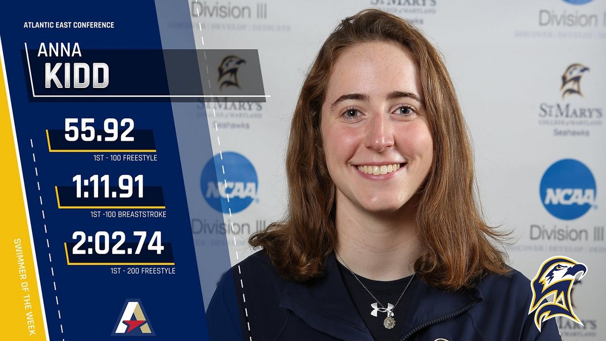 Kidd Grabs Second Atlantic East Women’s Swimmer of the Week Award - The ...