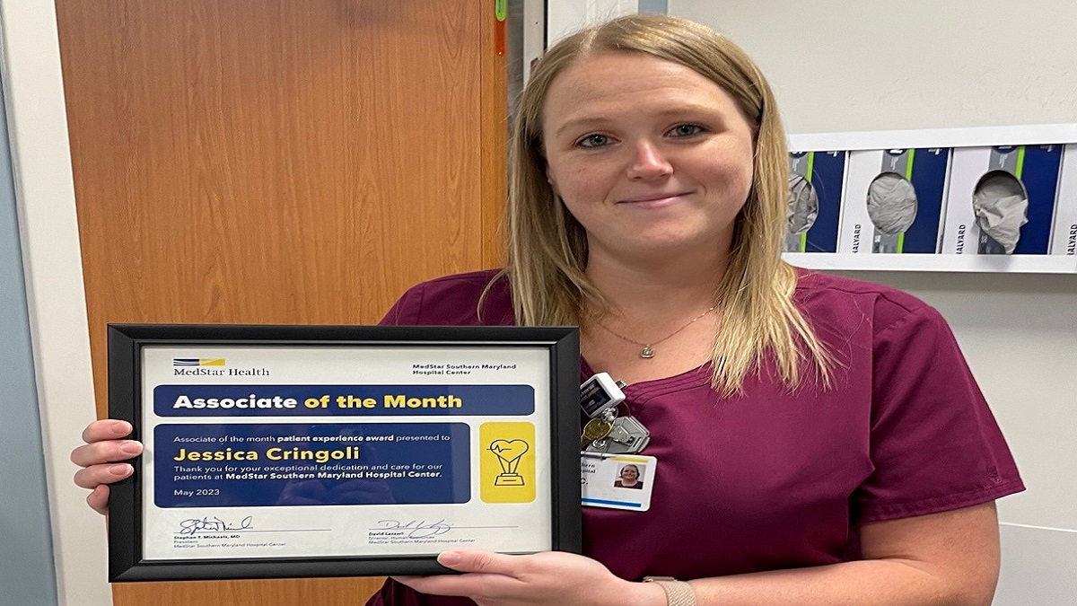 MedStar Southern Maryland Employee Jessica Cringoli Wins Patient ...
